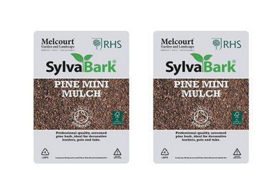 Melcourt Sylvabark Pine Mini Mulch 50L Pack of 2