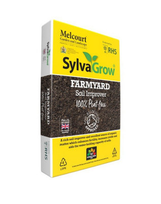 Melcourt Sylvagrow Farmyard Manure Organic Peat Free Compost 50L