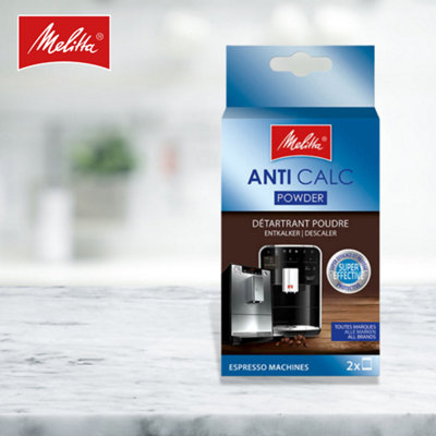 Melitta 6762512 Descaling Anti Calc Powder Pack of 2