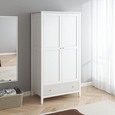 Melody Maison Double Wardrobe - Hales White Range