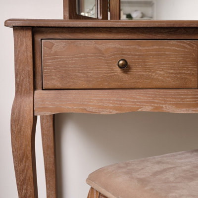 Melody Maison Dressing Table, Mirror & Stool Set - Ashwell Range