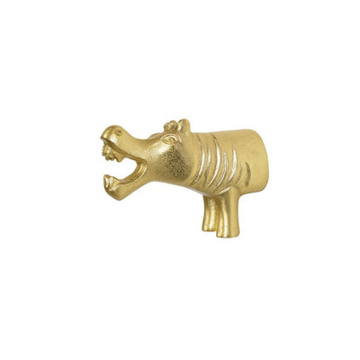 Melody Maison Gold Hippo Wall Hook