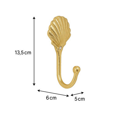 Melody Maison Gold Shell Wall Hook