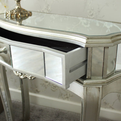 Shop Melody Maison Half Moon Mirrored Console Table - Tiffany Range