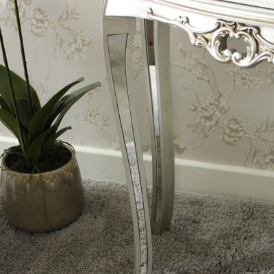 Melody Maison Half Moon Mirrored Console Table - Tiffany Range