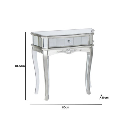 Shop Melody Maison Half Moon Mirrored Console Table - Tiffany Range