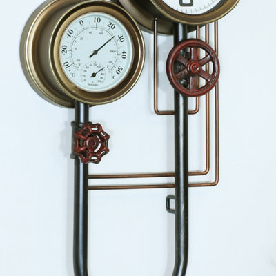 Melody Maison Industrial Pipe Wall Clock | DIY at B&Q