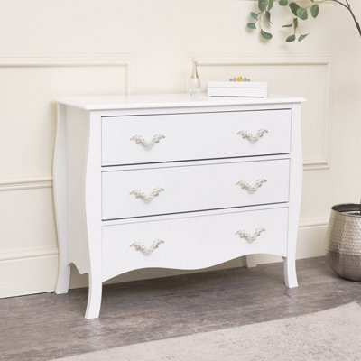 Melody Maison Large 3 Drawer Chest of Drawers & Pair of Bedside Tables ...