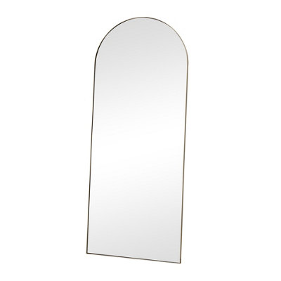 Melody Maison Large Gold Arched Leaner Mirror 150cm x 60cm