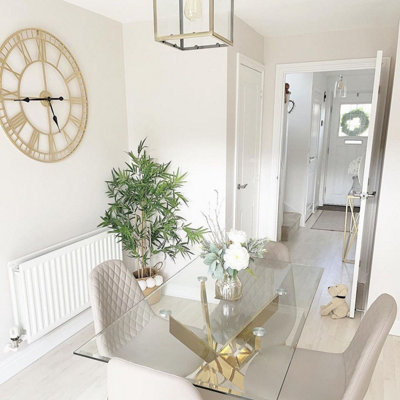 Melody Maison Large Gold Skeleton Wall Clock 80cm x 80cm