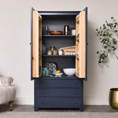 Melody Maison Large Navy Blue Pantry/Storage Closet