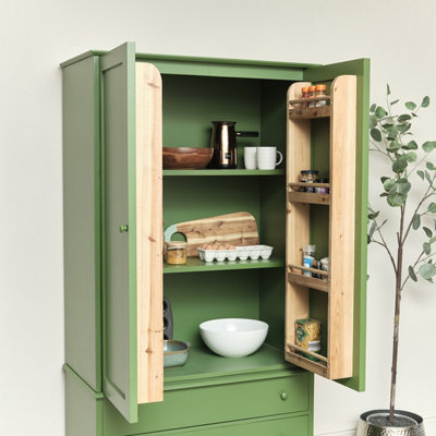 Melody Maison Large Olive Green Pantry/Storage Closet
