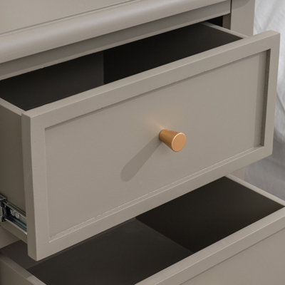 Melody Maison Pair of Scalloped 3 Drawer Bedside Tables - Staunton ...