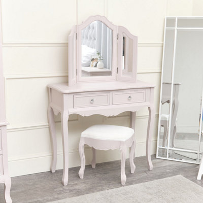 Melody Maison Pink Dressing Table Stool - Victoria Pink Range