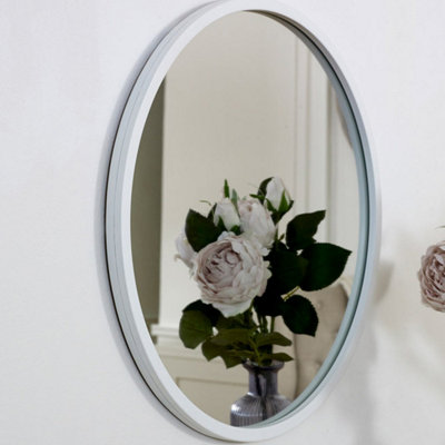 Melody Maison Round White Wall Mirror 50cm x 50cm