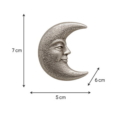 Melody Maison Shiny Silver Moon Drawer Knob