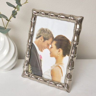 Melody Maison Silver Bamboo Photo Frame | DIY at B&Q