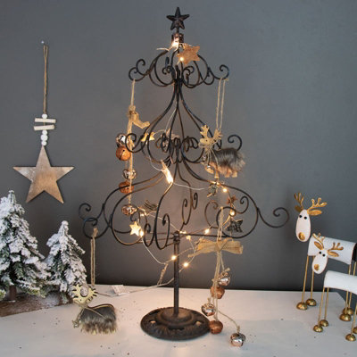 Melody Maison Tall Rustic Metal Christmas Tree