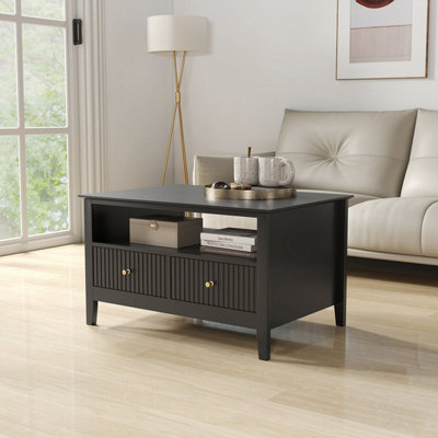 Melody Maison Two Drawer Coffee Table - Hales Black Range