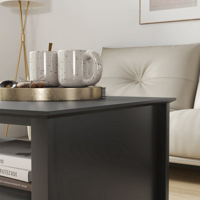 Melody Maison Two Drawer Coffee Table - Hales Black Range