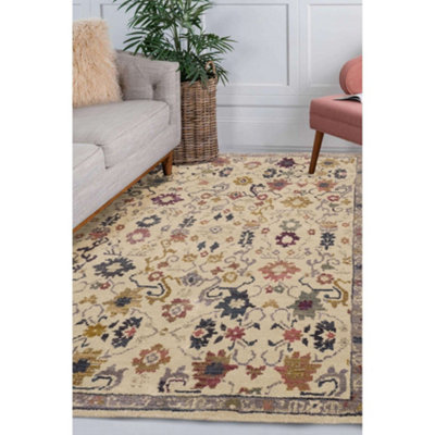 Melrose Astoria Modern Traditional Tapestry Cream Design X-Large Indoor ...