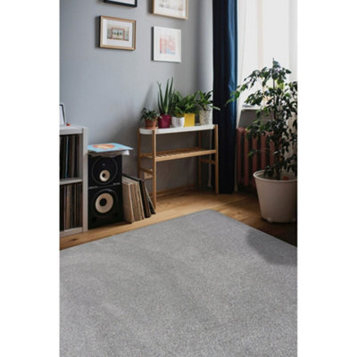 Melrose Relay Classic Mixed Fibres Grey Colour Medium Area Rug 100/150cm