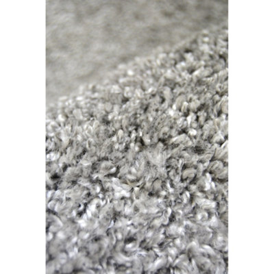 Melrose Relay Classic Mixed Fibres Grey Large Area Rug 140/200cm