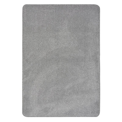 Melrose Relay Classic Mixed Fibres Grey Large Area Rug 140/200cm