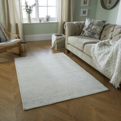 Melrose Soft Textured Grey Distressed Look Design Medium Indoor Area ...