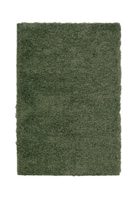 Melrose Venus Shaggy High Pile Sage Green Large Area Rug 160/230cm