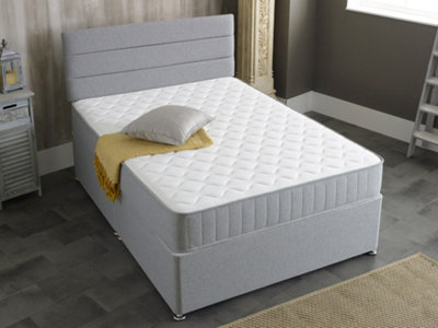 Memory Foam Grey Castle Spring Mattress Small Double