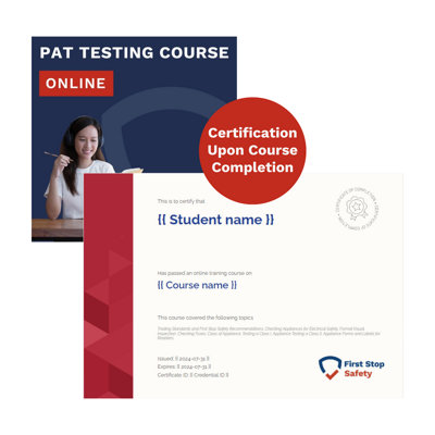 MemoryPAT PAT Tester and PAT Testing Online Course Bundle