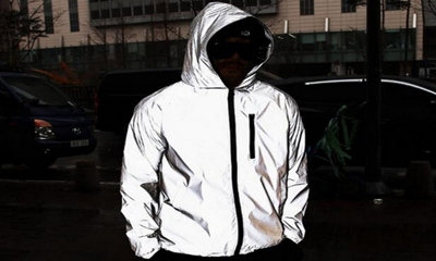 Men's Luminous Jacket Loose Oversized Reflective Jacket L