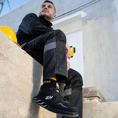 Men's Safety Trainers with Steel Toe Cap Non-Slip Water-Resistant Work ...