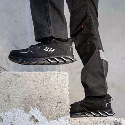 Men's Safety Trainers with Steel Toe Cap Non-Slip Water-Resistant Work ...