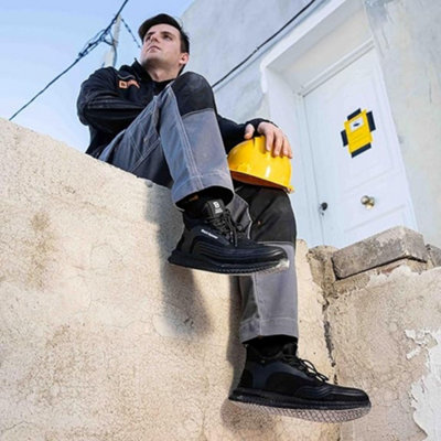 Men's Safety Trainers with Steel Toe Cap Water-Resistant S1P SRC ...