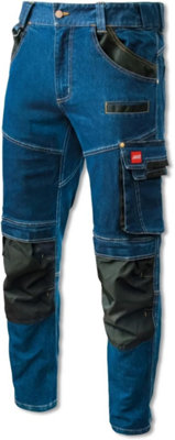 Men's Work Trousers -Combat Cargo Style- Stretch Jeans - Protective ...