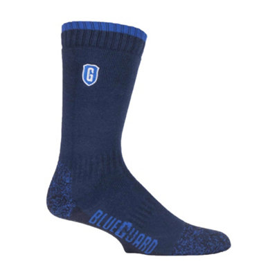 Mens Heavy Duty Work Socks - 4-8 - Blue