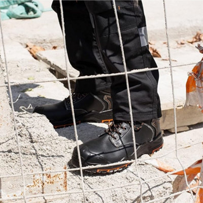 Mens Leather Safety Boots S3 SRC HRO Steel Toe Cap Work Shoes Ankle ...