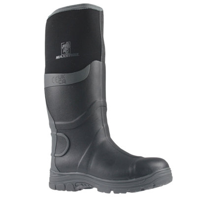 Mens Maxsteel Safety Neoprene Wellington S5 Steel Toe Cap Waterproof ...