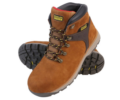 Mens Stanley FatMax Redmond Leather Safety Waterproof Steel S1P Work ...