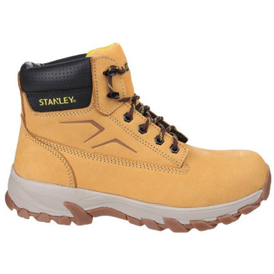MENS STANLEY PRO SAFETY STEEL TOE CAP WORK APPRENTICE LEATHER BOOTS ...