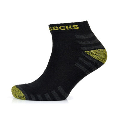 Buy Mens Storm Ridge Hardwearing Crew Work Trainer Socks 3 Pack Cotton ...