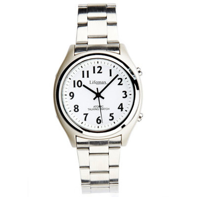 Mens Talking Atomic Watch - Radio Controlled Wristwatch with Audible ...