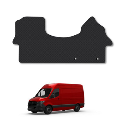 Mercedes Sprinter 2018-Onwards Van Floor Mats Rubber Tailored Fit Heavy ...