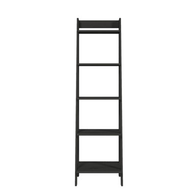 Mercers Furniture Corona Charcoal Ladder Bookcase Open Shelving Display ...