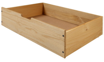 Mercers Furniture Corona Pair of Underbed Drawers Storage Drawers Casters Solid Pine with ...