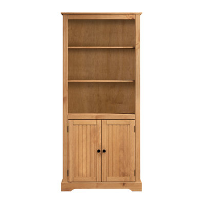 Mercers Furniture Country Antique 2 Door Bookcase Solid Wood Pine ...