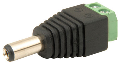Mercury 2.1mm DC Plug with Screw In Terminals CCTV and Guitar effect pedals