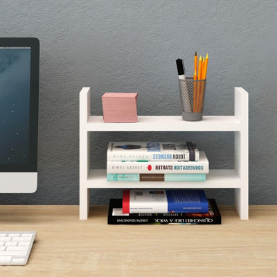 Meric Desktop Organizer Shelf White